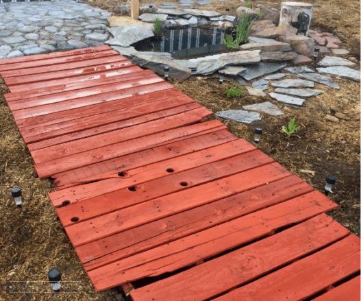 How to Make a DIY Pallet Path 2025 - Rooted Revival
