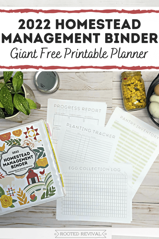 2022 Homestead Management Binder - The Ultimate Free Homestead Planner ...