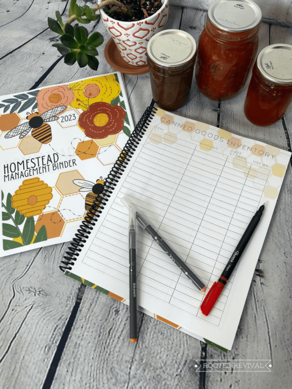 2023 Homestead Management Binder 2025 - Rooted Revival