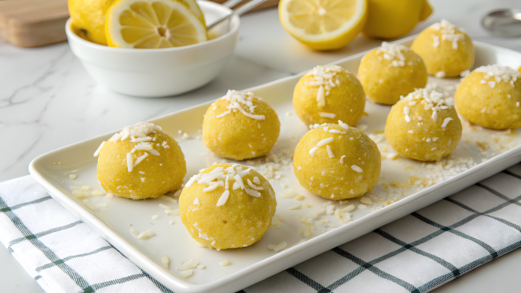 9 No-Bake Lemon Cheesecake Protein Balls. Low-Calorie Dessert 2025 ...