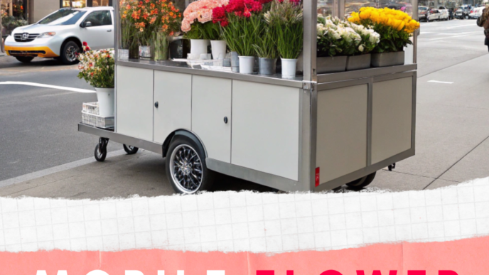 Mobile Modern Flower Cart: Turn Your Love of Flowers into a Compact and ...