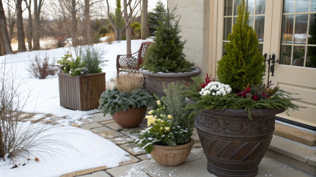 Container gardens for winter. Growing crops during the cold season 2025 ...
