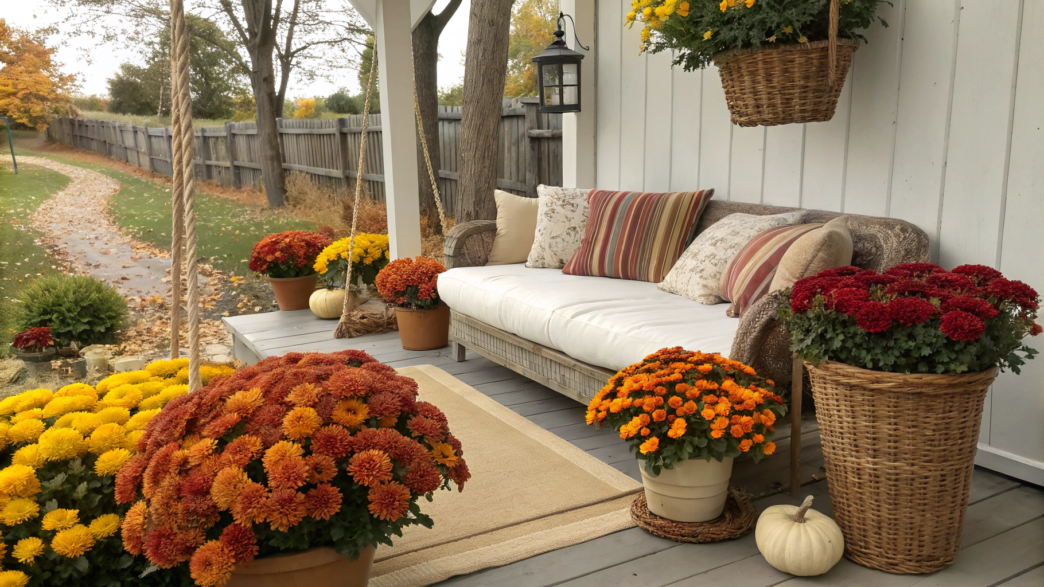 Tiny Porch, Big Impact: 10 Fall Bed Ideas & Mum Hacks That Go Viral ...