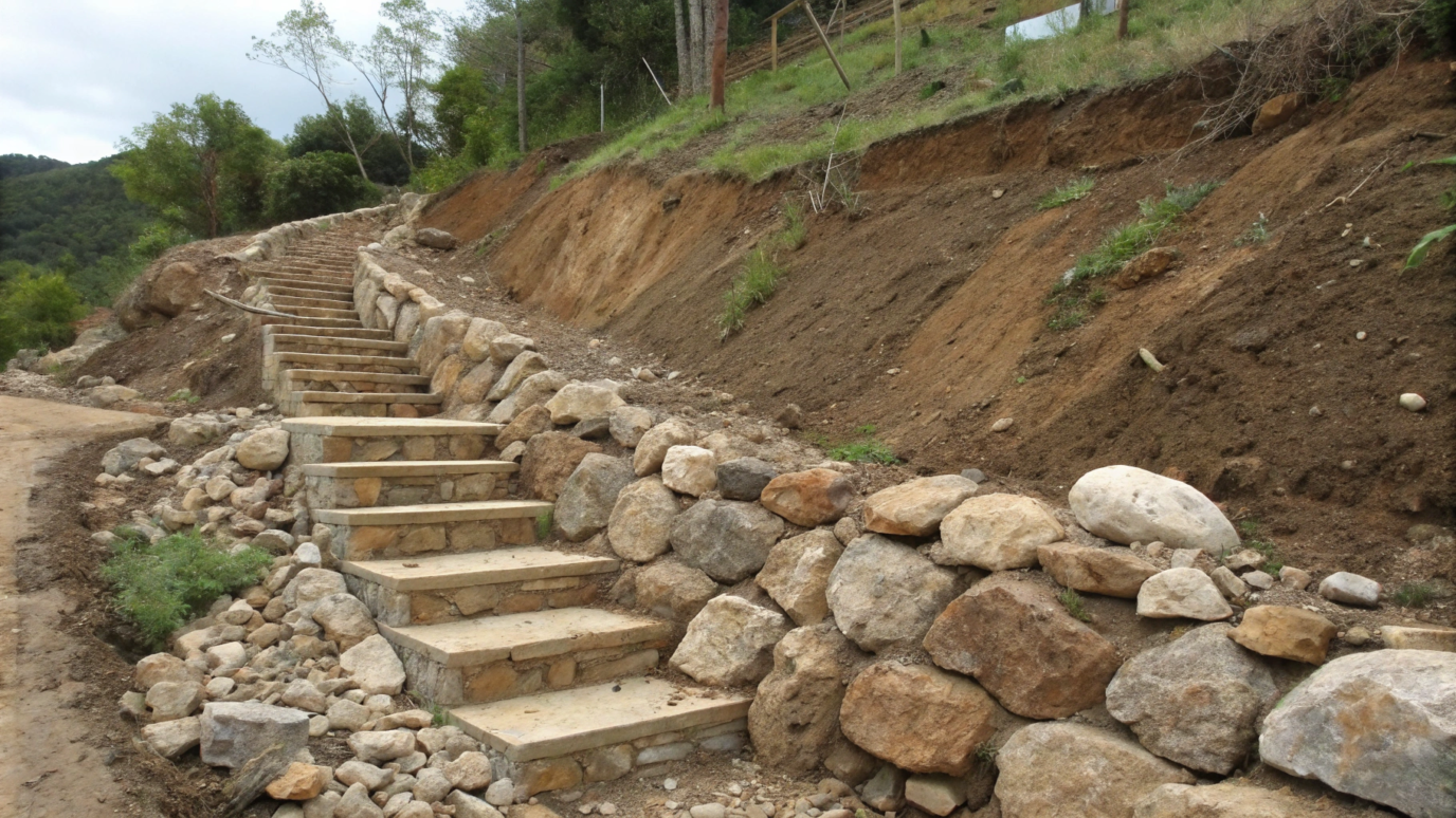 10 Easy and Cheap Steep Hill Landscaping Ideas for Steps, Rocks ...