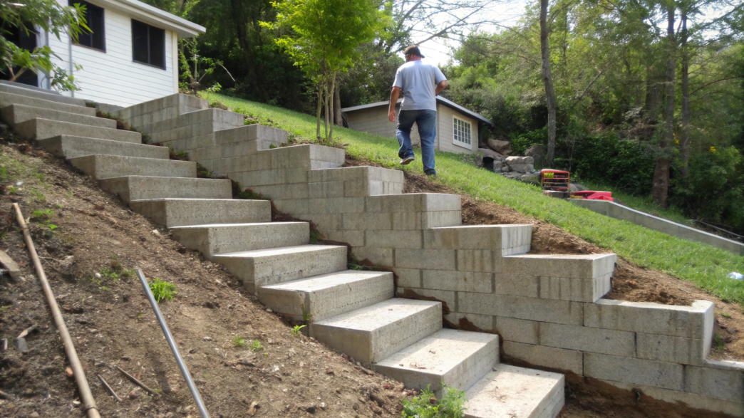 10 Easy and Cheap Steep Hill Landscaping Ideas for Steps, Rocks ...